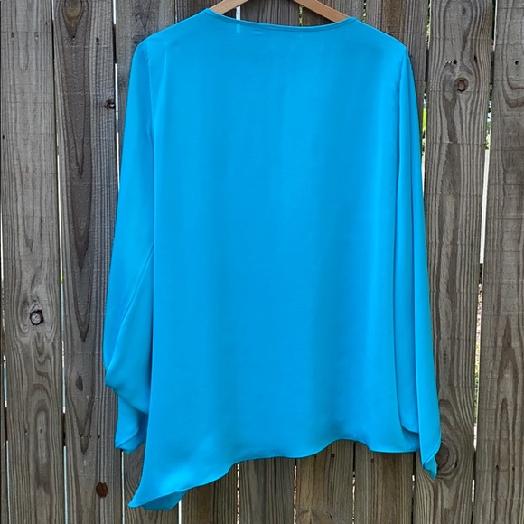 Peter Nygard | Tops | Nwot Peter Nygard Plus Size Teal Blouse | Poshmark